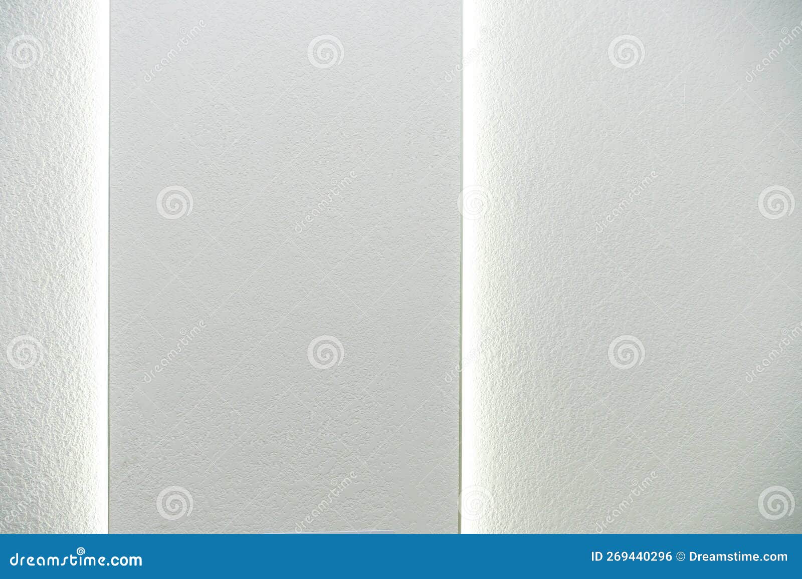 Long Straight Lamp on White Office Ceiling. Interior Design in the ...