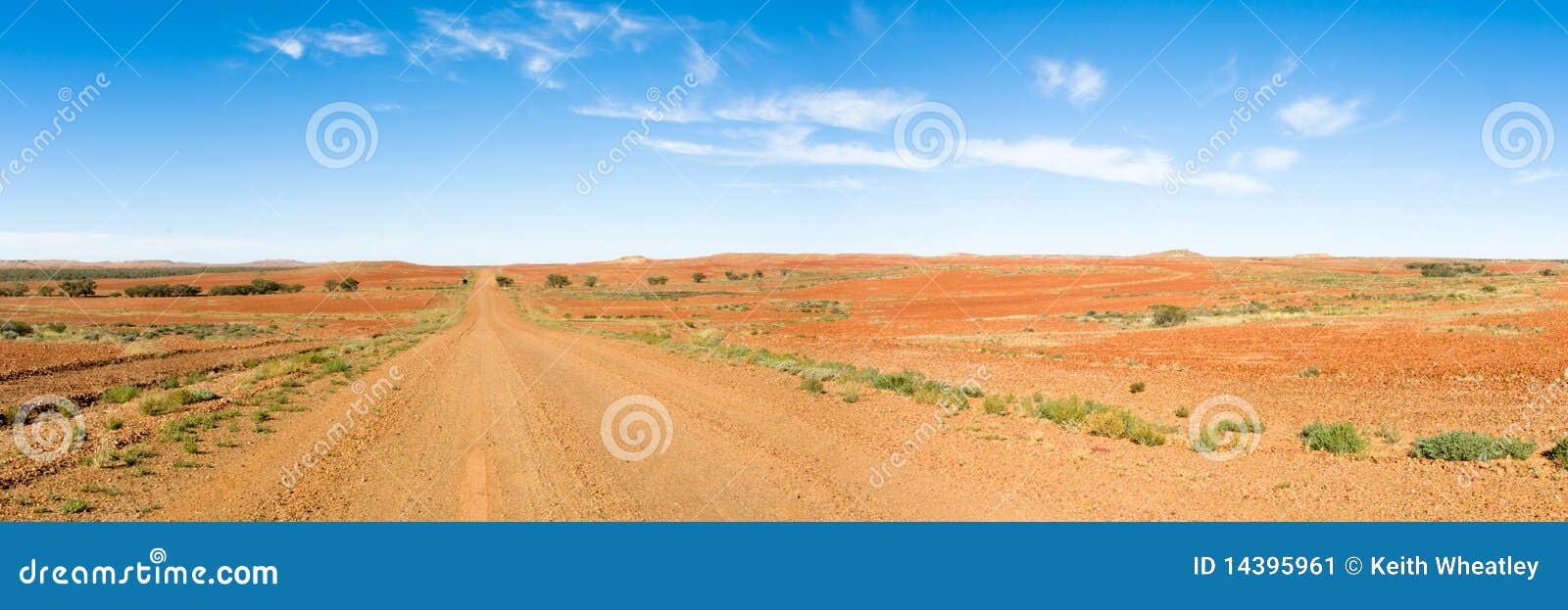 Long Outback Highway With Road Train Route Signage Royalty-Free Stock ...