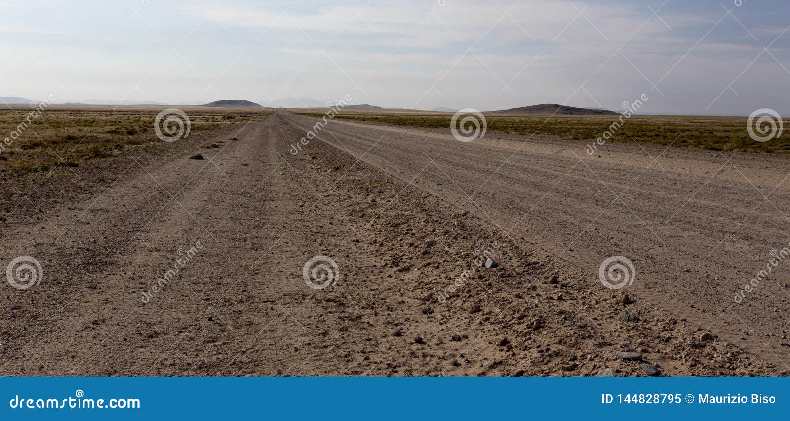 A Long and Straight Street in the Desert Stock Image - Image of freedom ...
