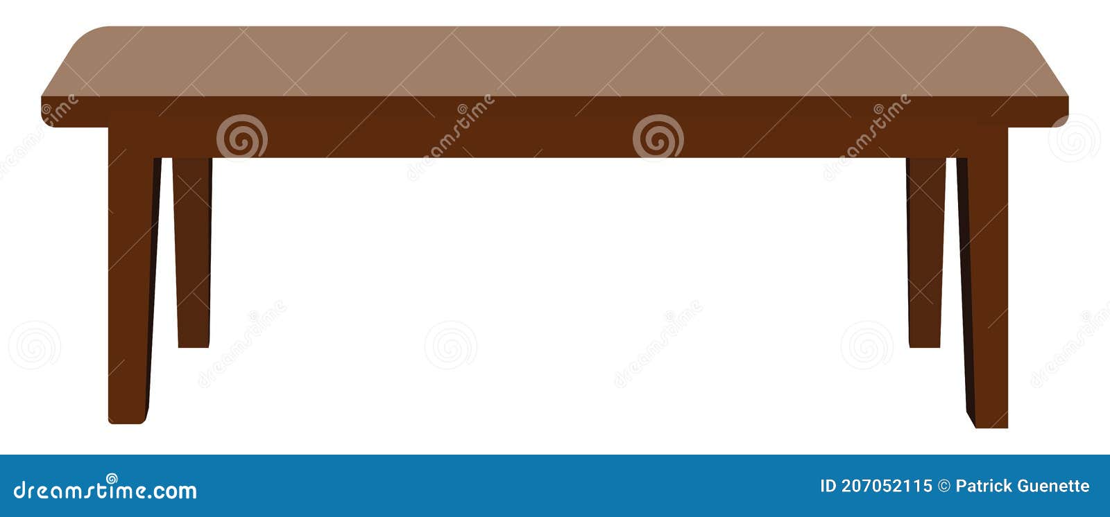 Long Table, Illustration, Vector Stock Vector - Illustration of table ...