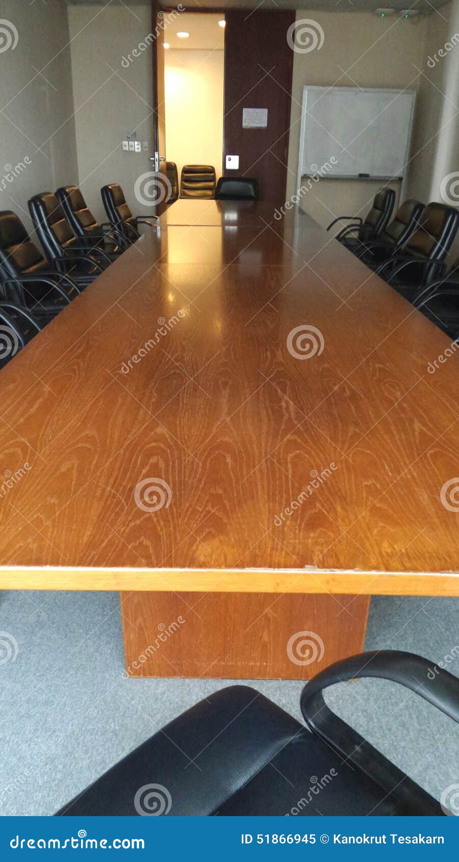 Long table in meeting room stock image. Image of briefing - 51866945