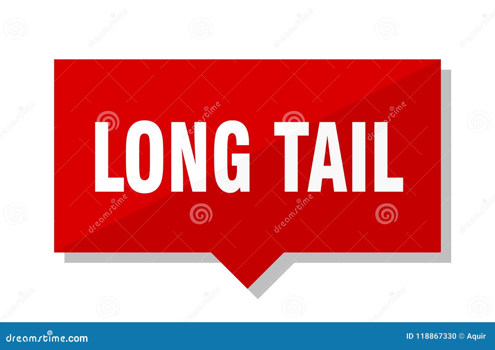 Long tail price tag stock vector. Illustration of flat - 118867330