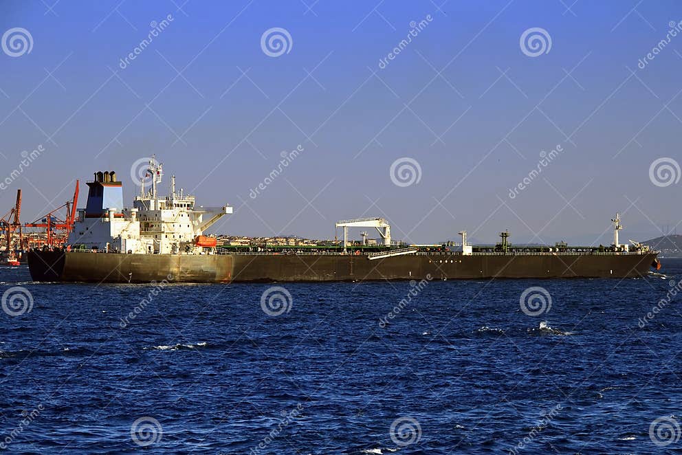 Long tanker ship stock photo. Image of container, shipping - 16040072