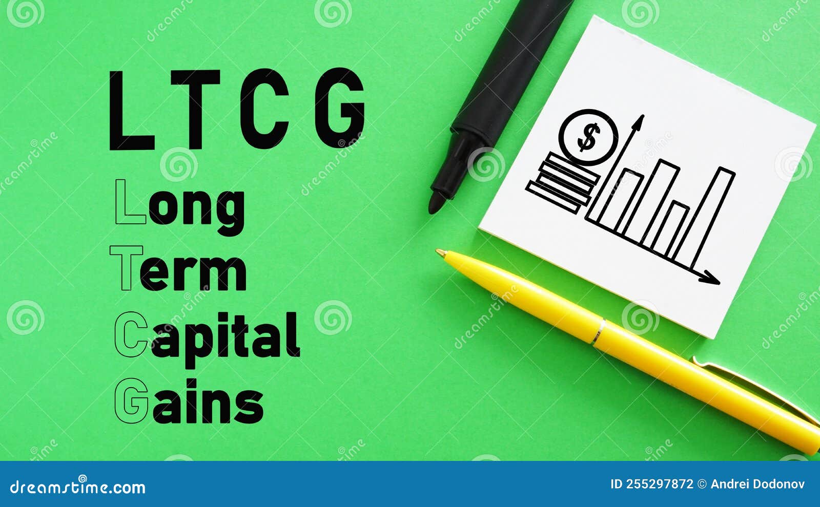 Long Term Capital Gains LTCG is Shown Using the Text Stock Photo ...