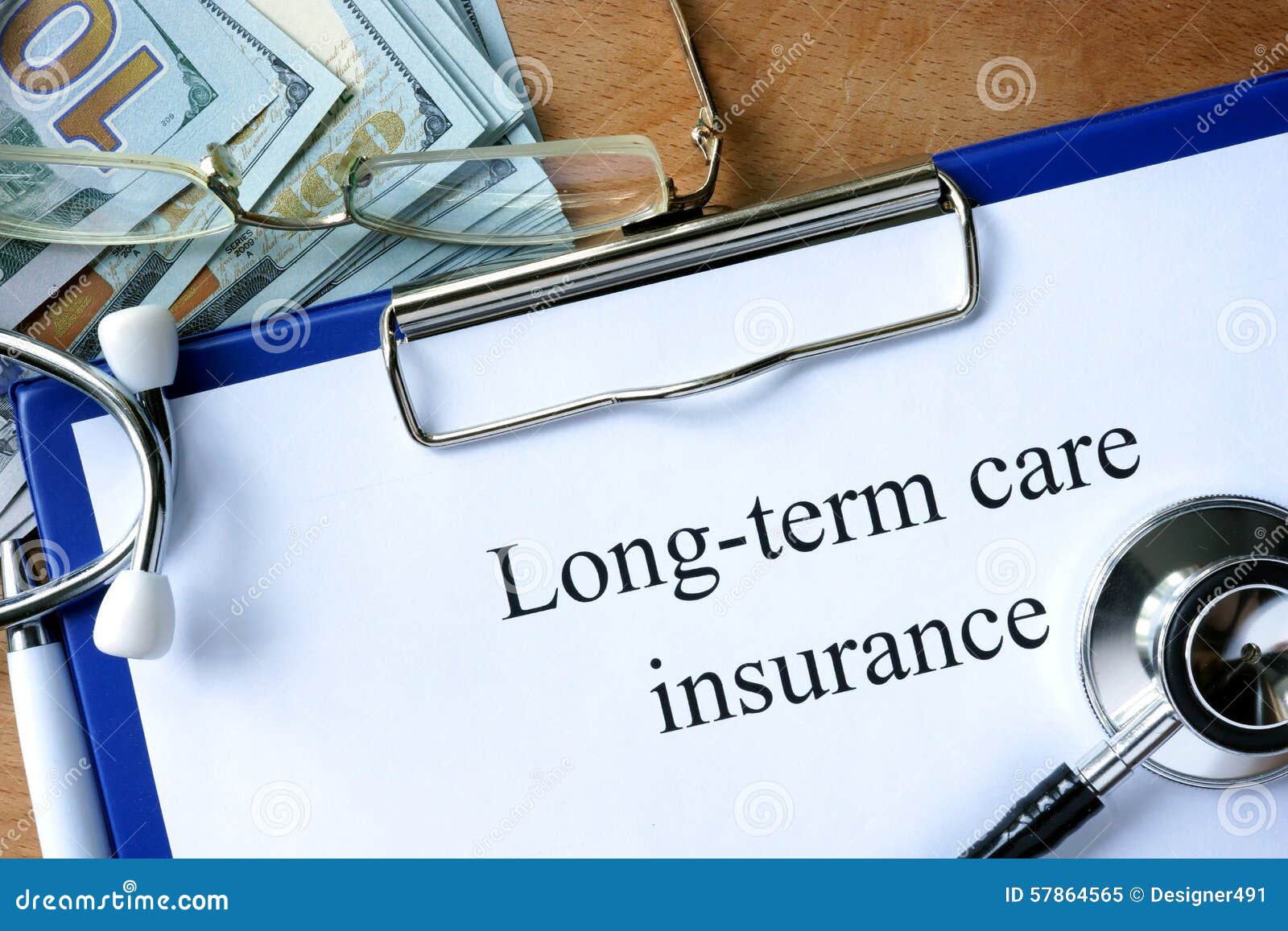 Long-term Care Insurance Form. Stock Image - Image of money, care: 57864565