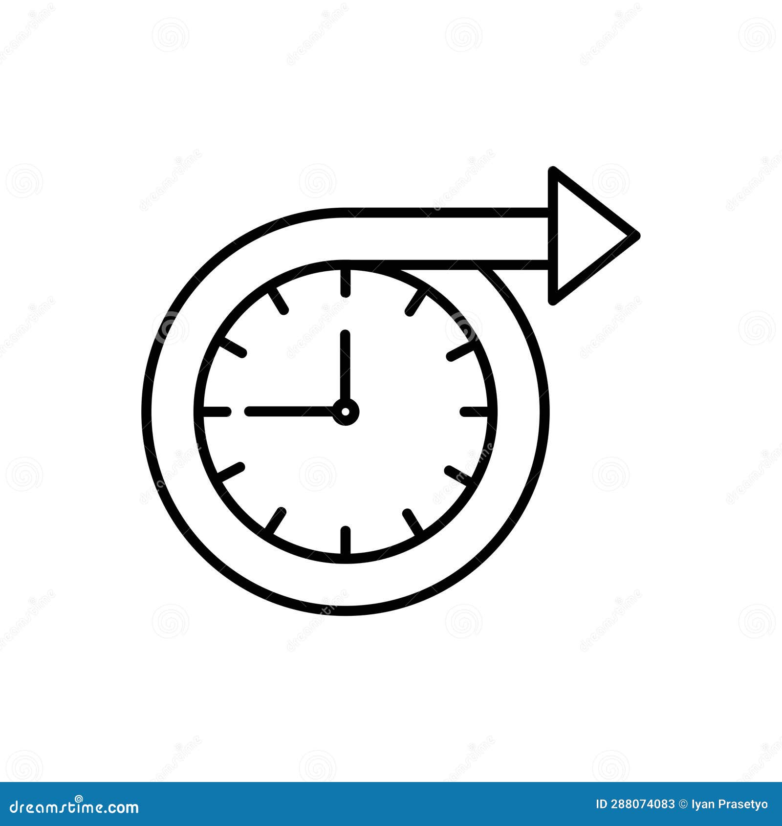 Long term icon. clock sign stock illustration. Illustration of hour ...