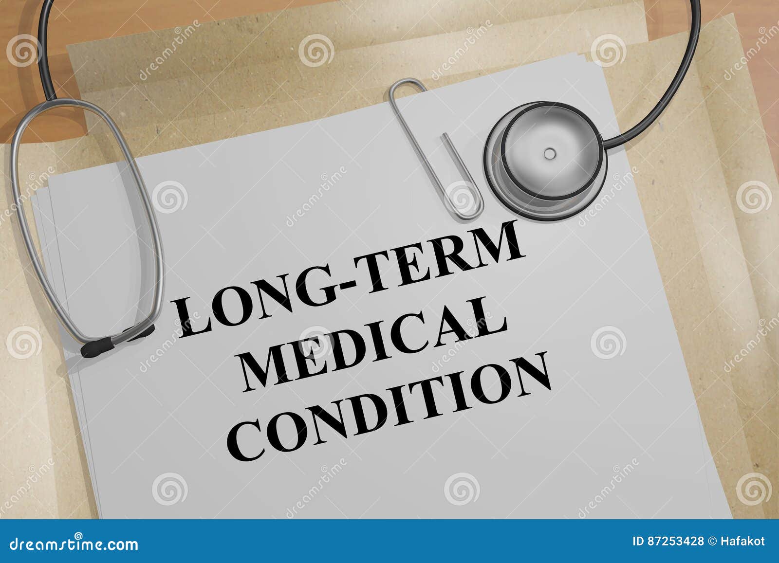 Long-Term Medical Condition Concept Stock Illustration - Illustration ...
