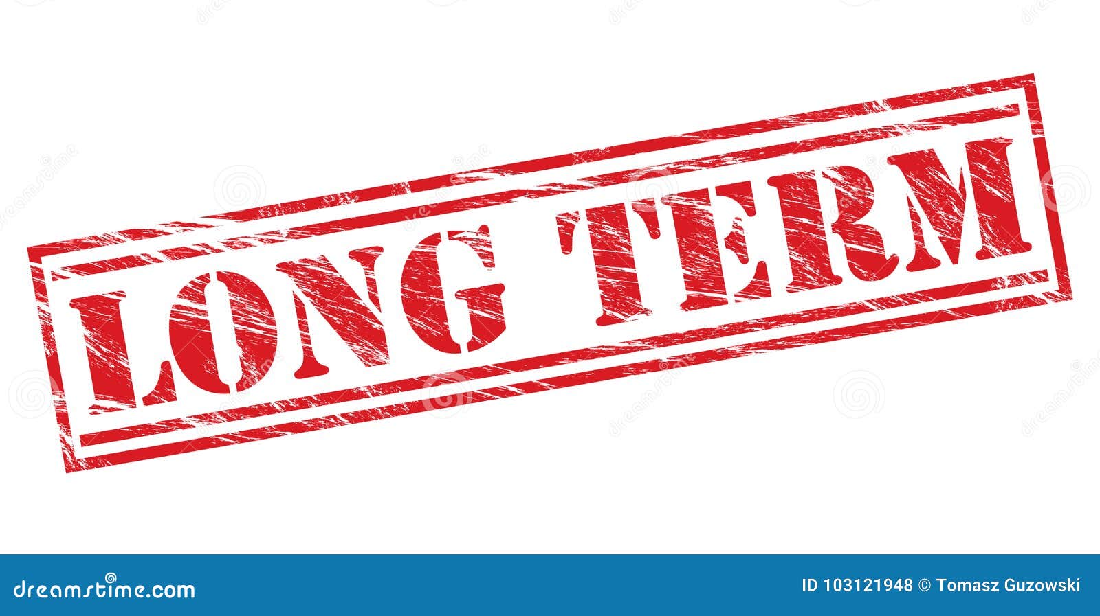 Long term red stamp stock illustration. Illustration of icon - 103121948