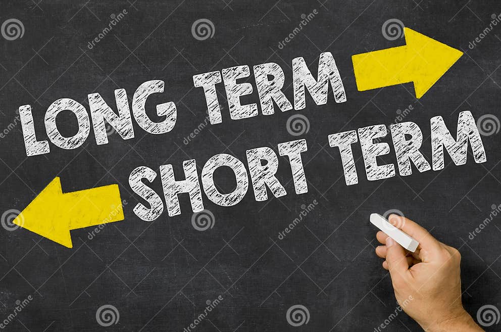 Long term or Short term stock photo. Image of future - 324881196