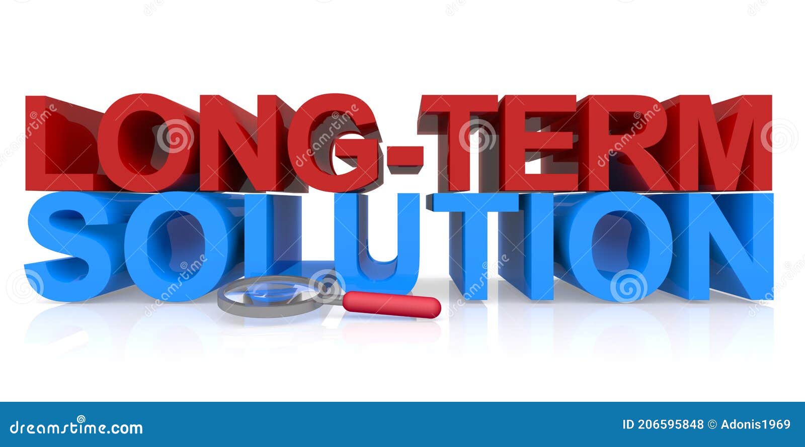 Long Term Solutions on White Stock Illustration - Illustration of ...