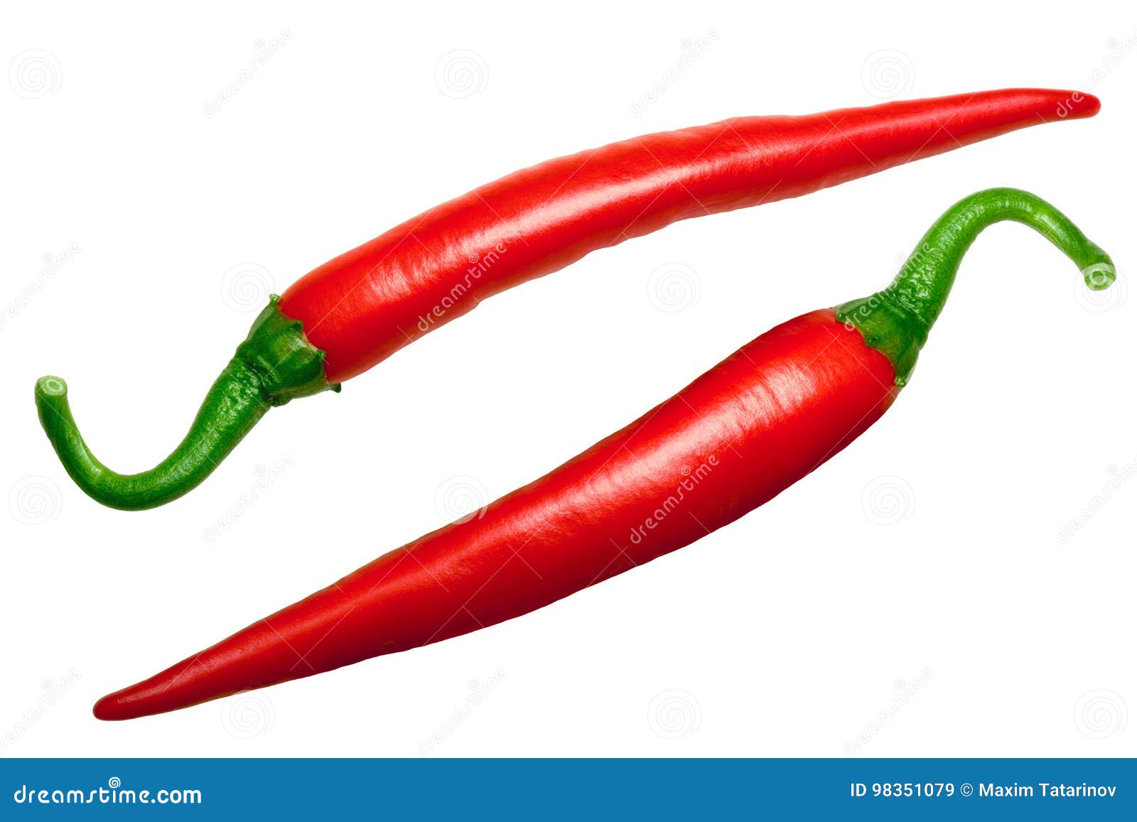 Long Red Chile Peppers -- Capsicum Annuum Amando Stock Photo ...