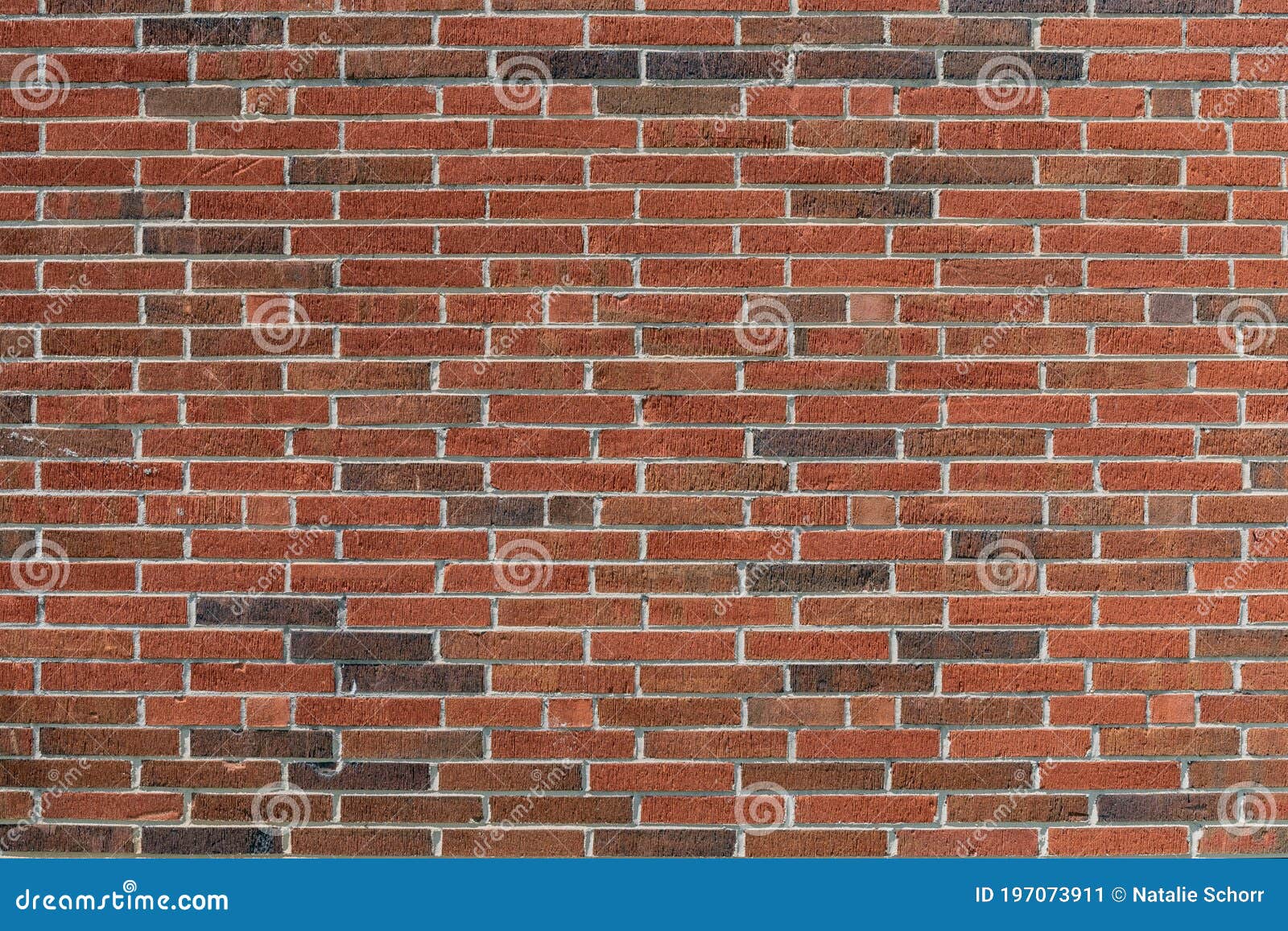 Long Thin Red Brick with Finely Textured Surface, Urban Background ...