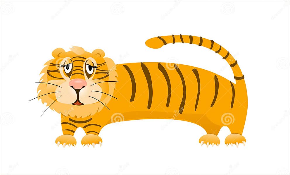 Long tiger stock illustration. Illustration of year, clip - 12109992