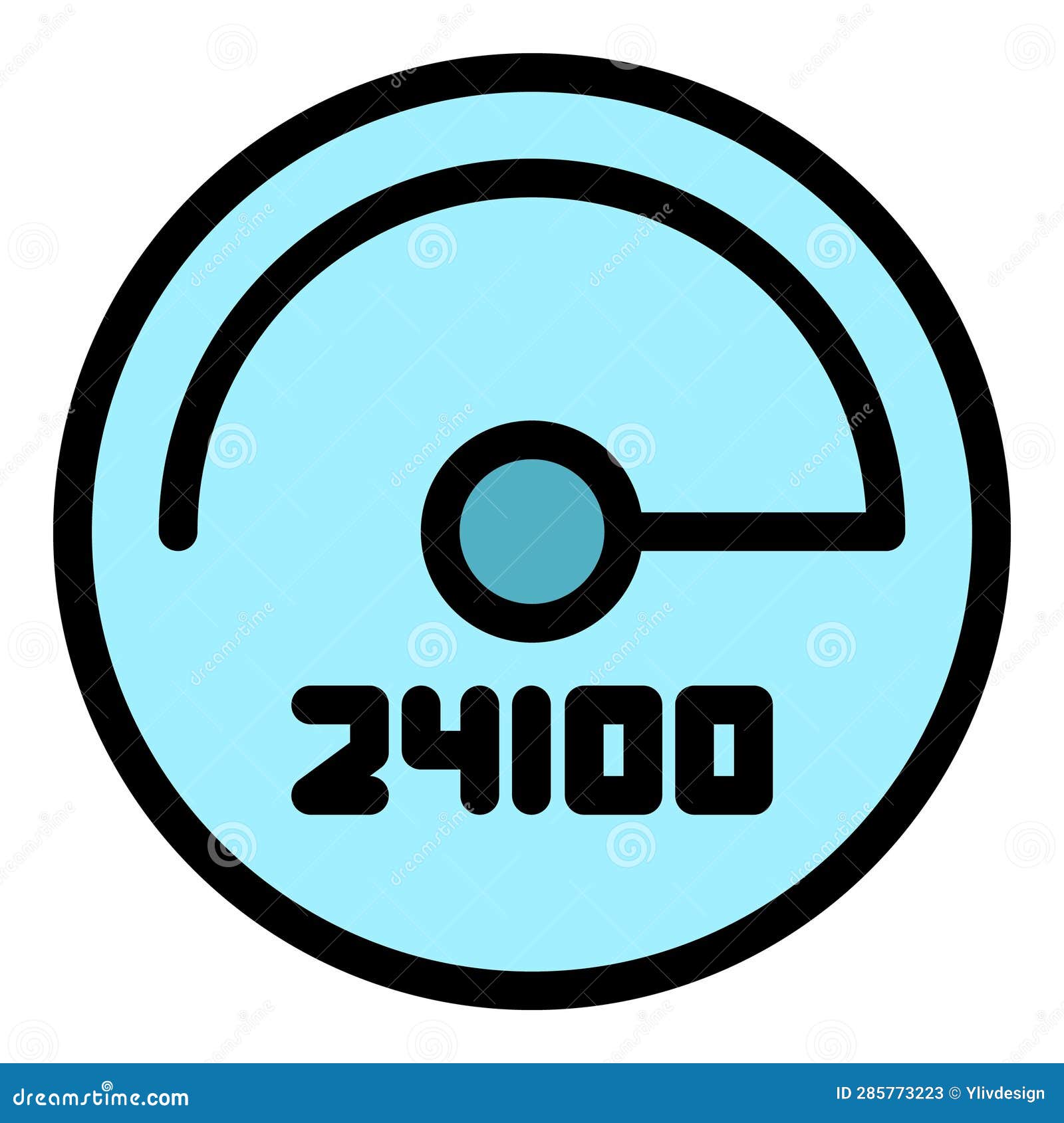 Long Time Duration Icon Vector Flat Stock Illustration - Illustration ...