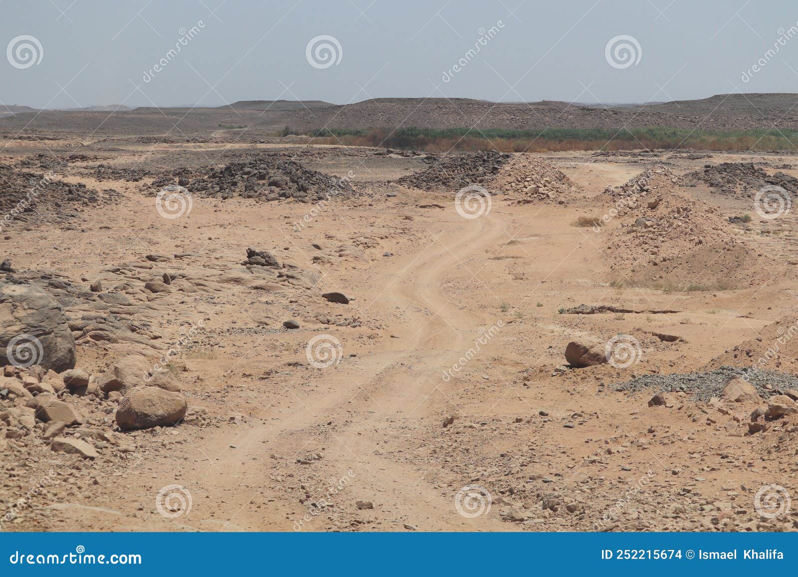 Trail in the Desert of Aswan Stock Photo - Image of landscape, sahara ...