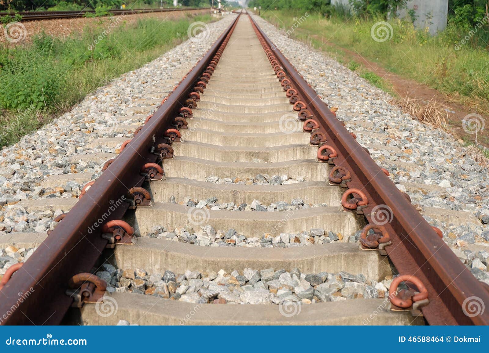 Long Train track stock photo. Image of track, path, railway - 46588464