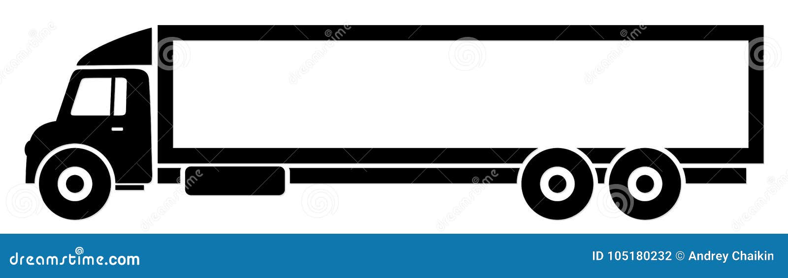Long Truck Vector Illustration | CartoonDealer.com #3844377