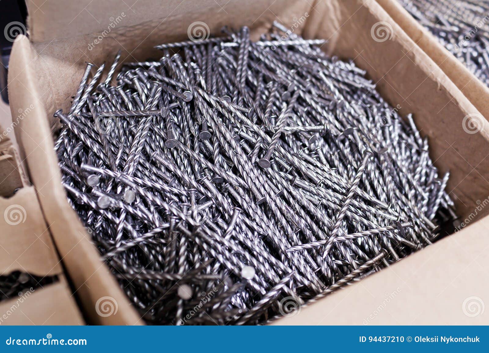 Long Twisted Nails in the Box Stock Photo - Image of nail, long: 94437210