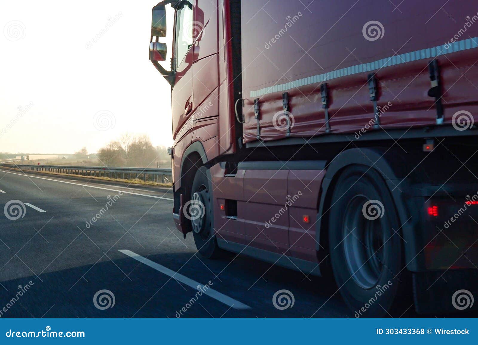 Long Vehicle Trailer Truck on the Highway Stock Photo - Image of road ...