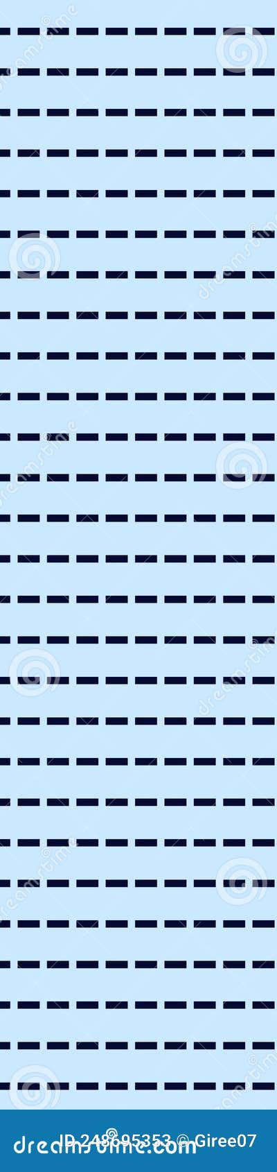 Long Vertical Frame with Dash Lines Stock Illustration - Illustration ...