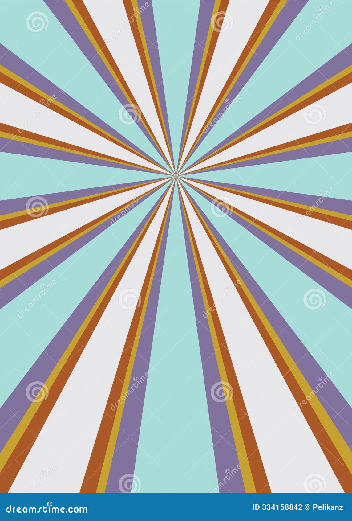 Long Vertical Rectangle Abstract Vintage and Retro Color Sunburst ...