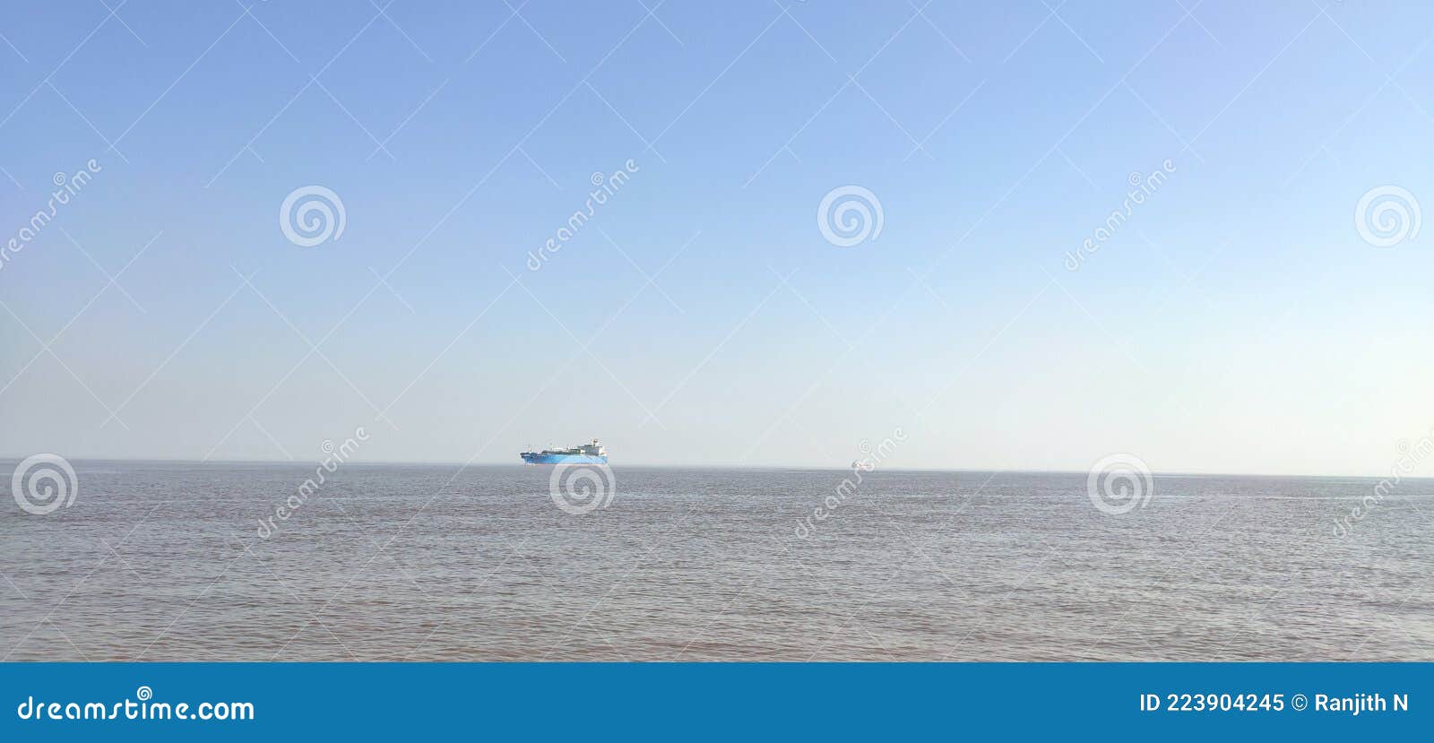 A Long View of Boat in the Sea Stock Image - Image of view, ocean ...
