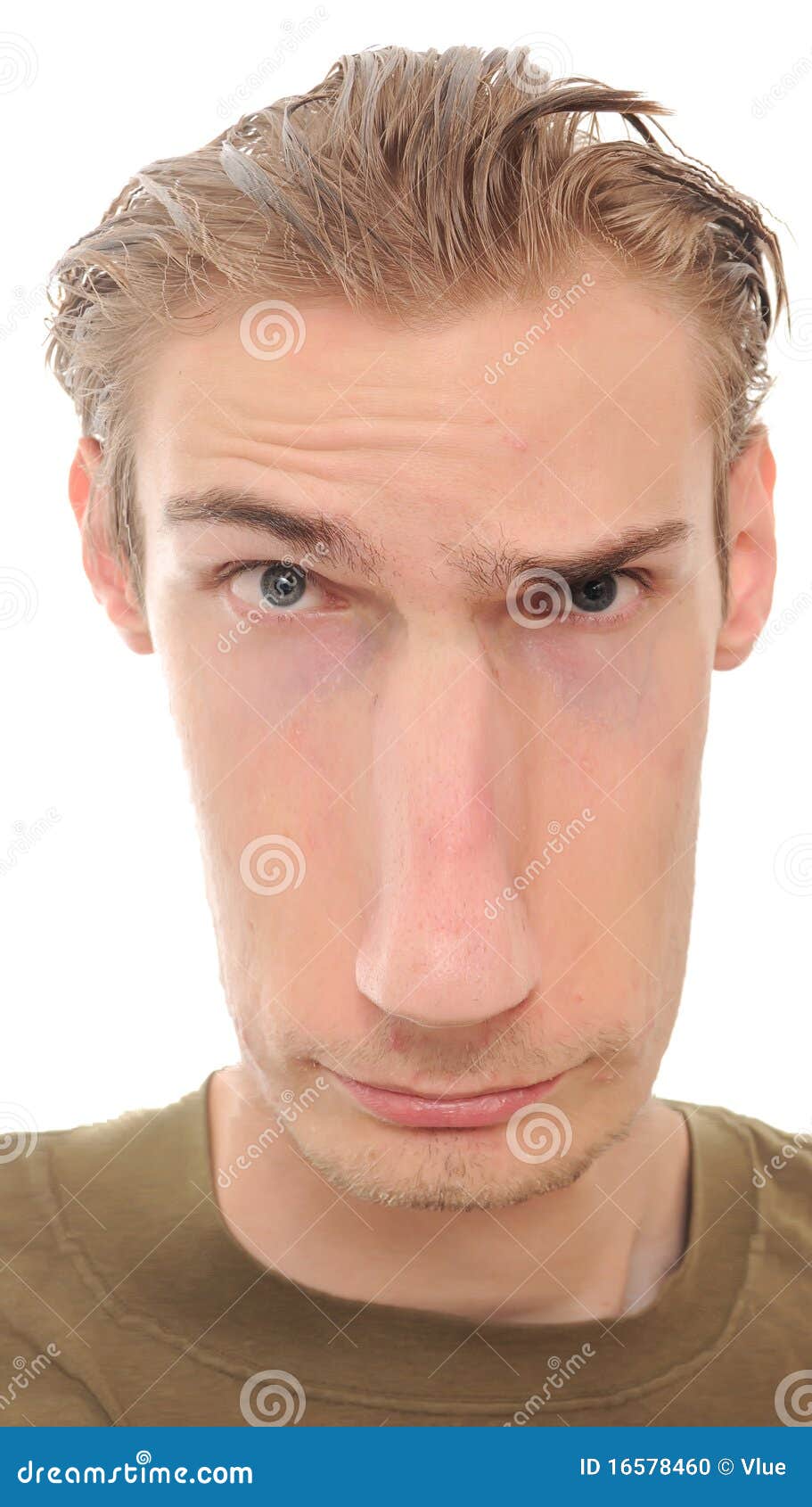 Long visage déformé photo stock. Image du impair, déformé - 16578460