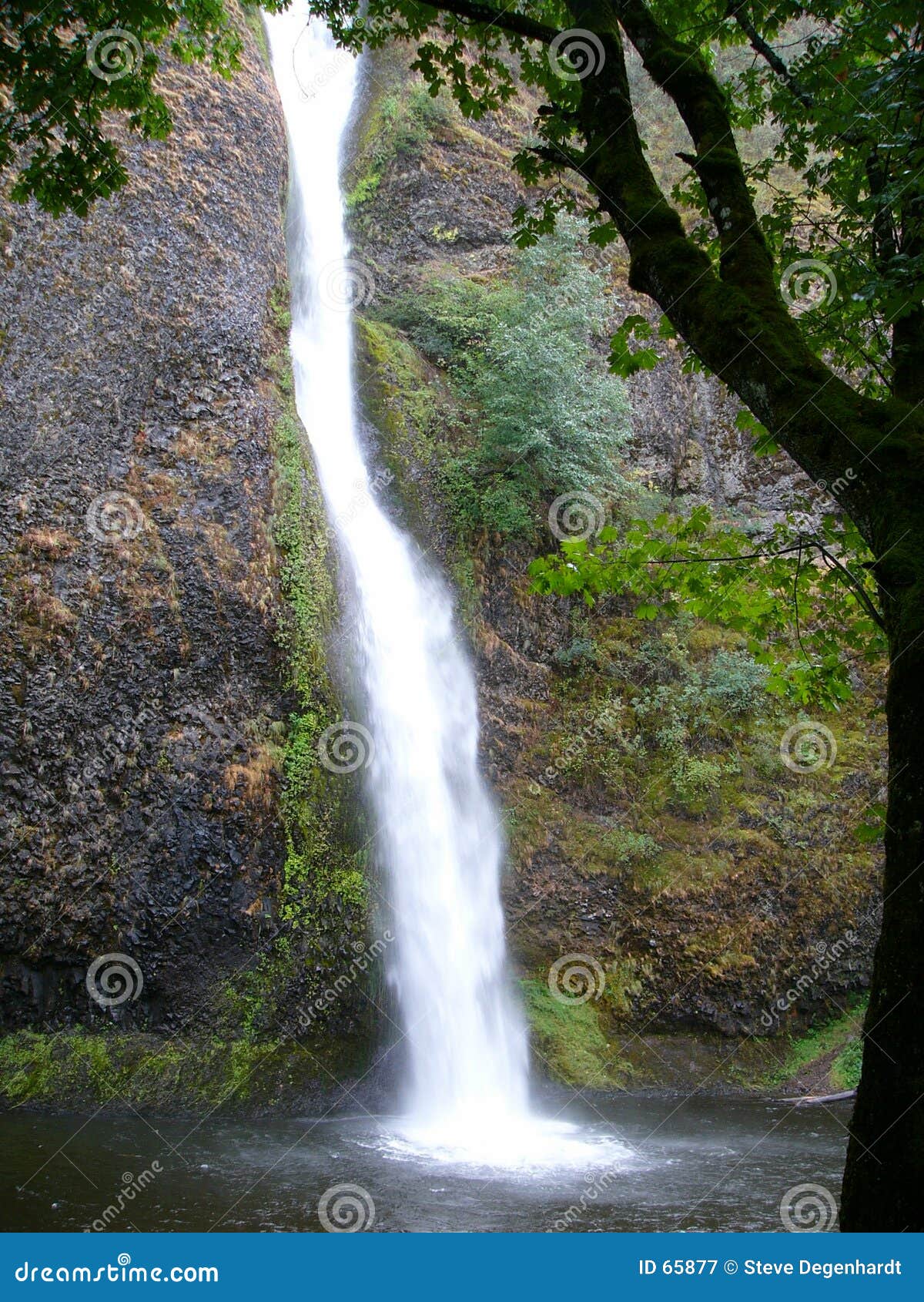 Long waterfall stock image. Image of fall, flow, river, stream - 65877
