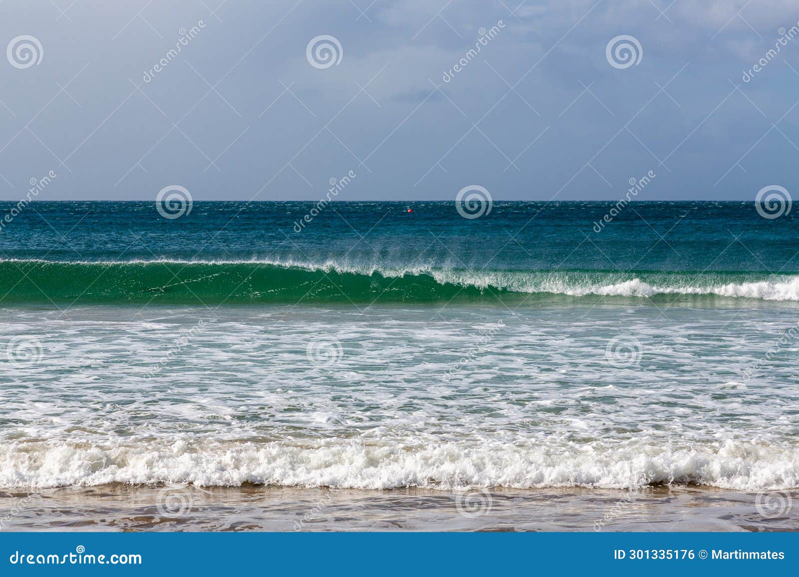 Long Waves on the Ocean in Apollo Bay, Victoria, Australia Stock Photo ...