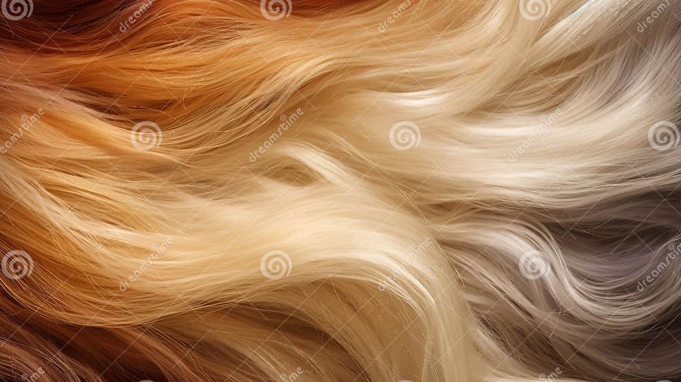 Long Wavy Hair Texture Background AI Generated Stock Illustration ...