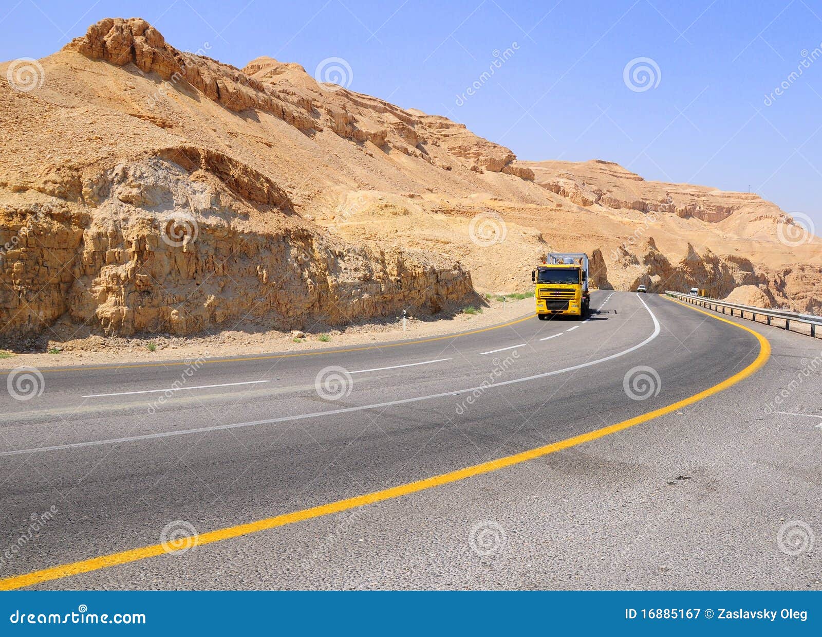 Long way. stock image. Image of freeway, gravel, roadside - 16885167