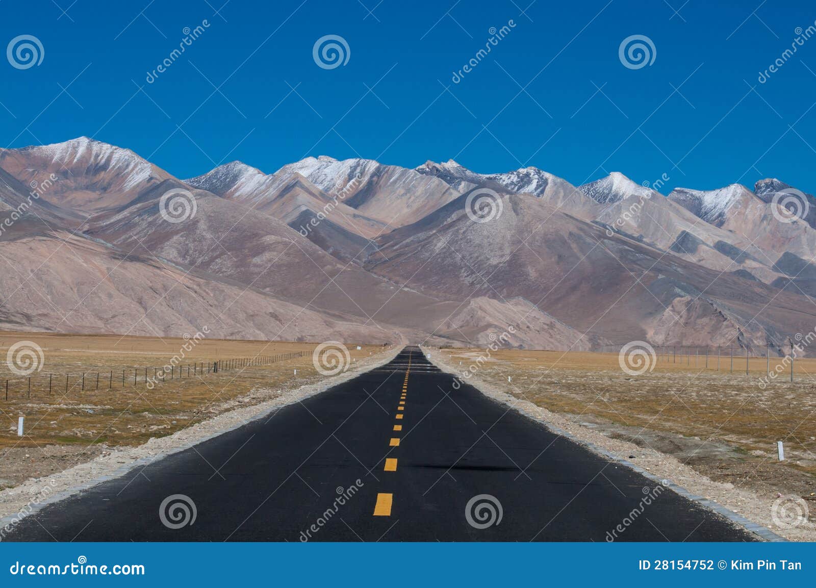 Long way ahead stock photo. Image of lonely, desert, field - 28154752