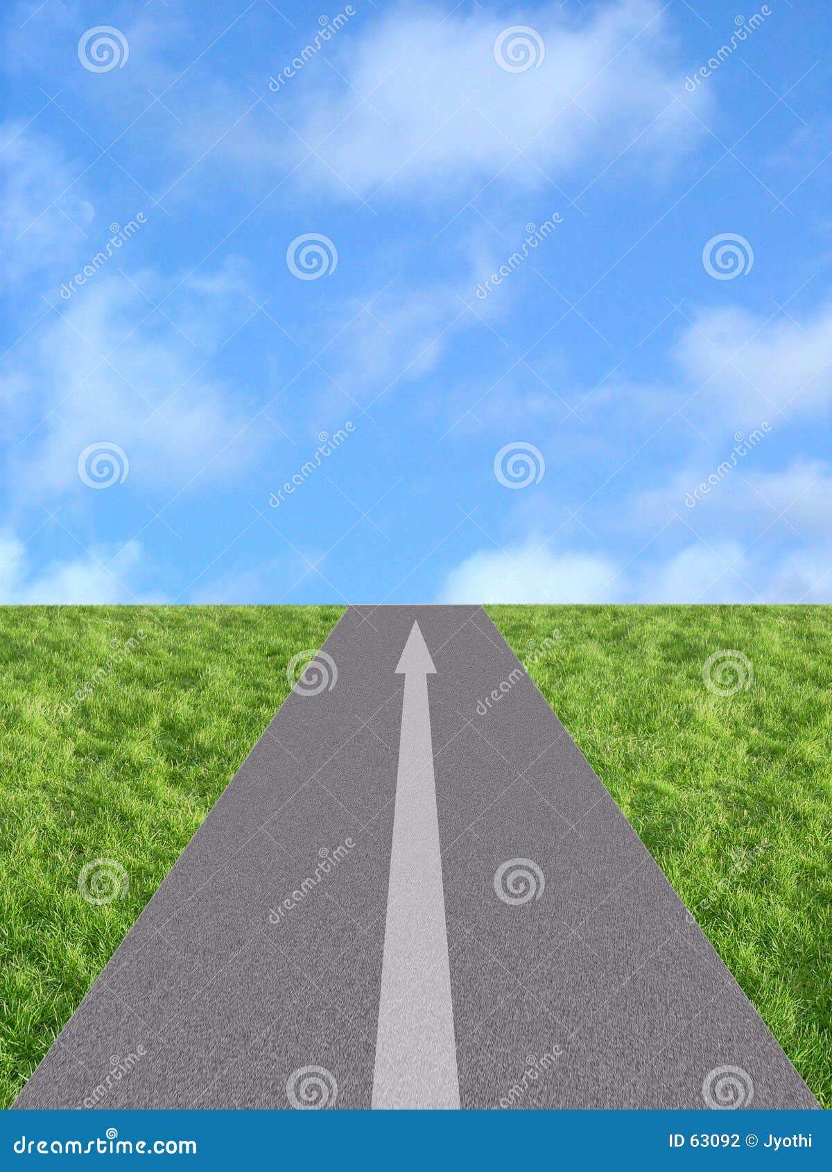 Long way ahead stock illustration. Illustration of beautiful - 63092