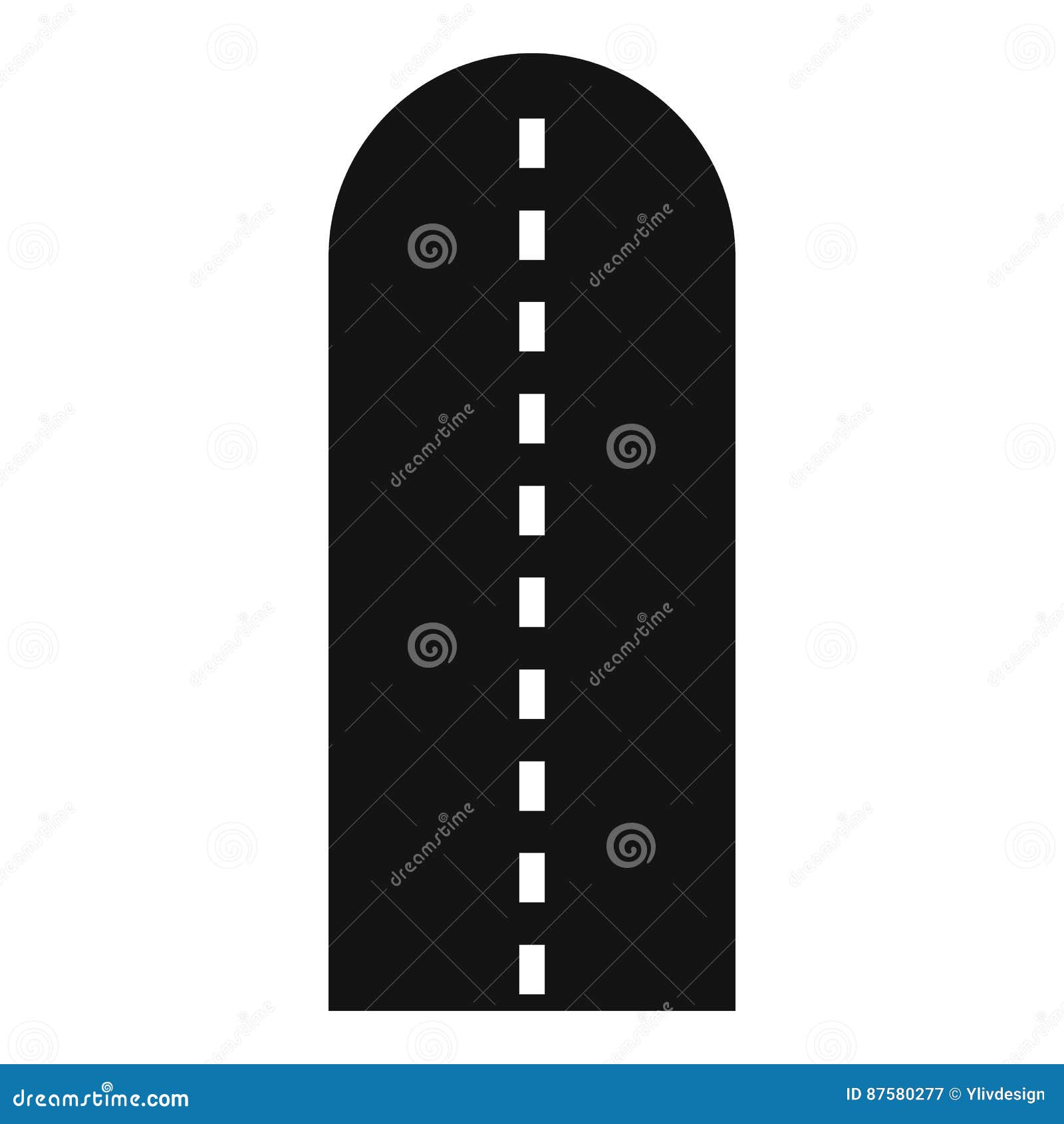 Long Way Icon, Simple Style Stock Vector - Illustration of road, simple ...
