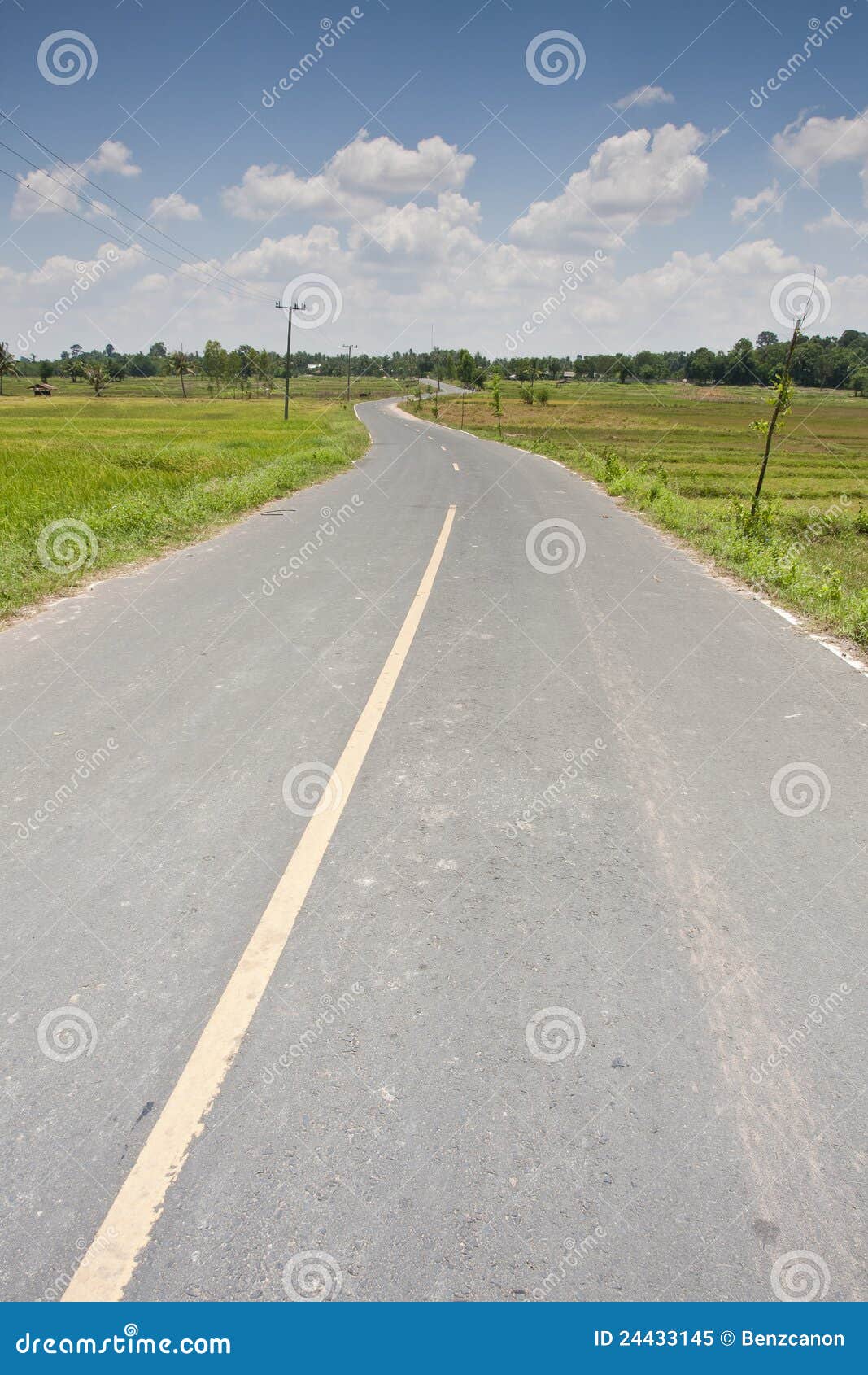 Long way road stock image. Image of moving, fast, green - 24433145
