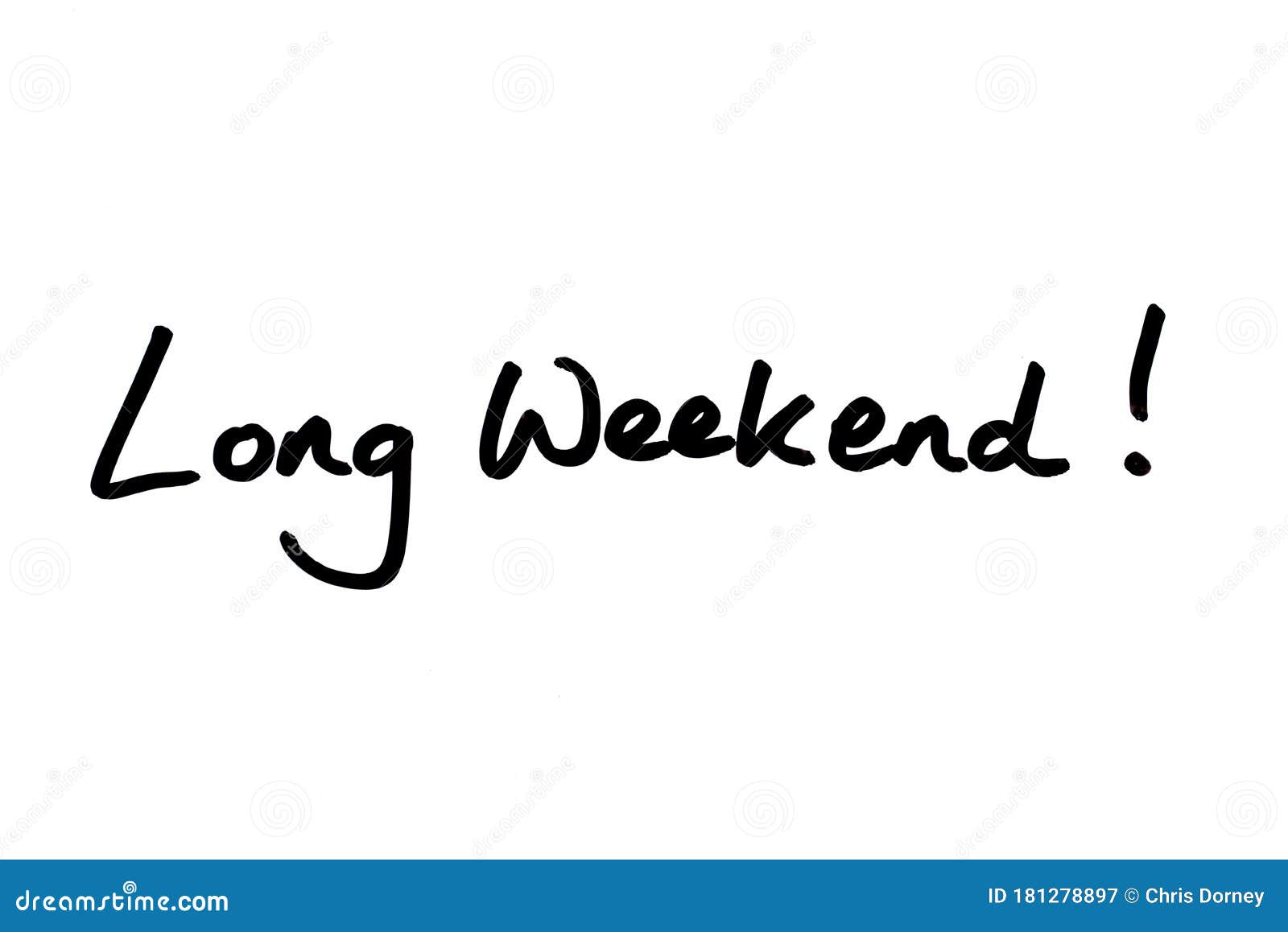 Long Weekend. Vector Illustration On White Background | CartoonDealer ...