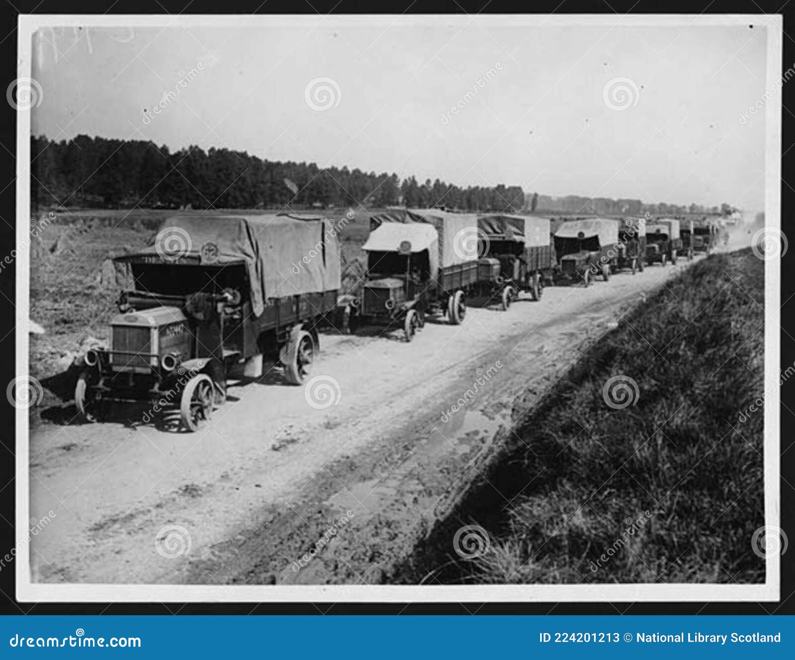 Long White Line Picture. Image: 224201213