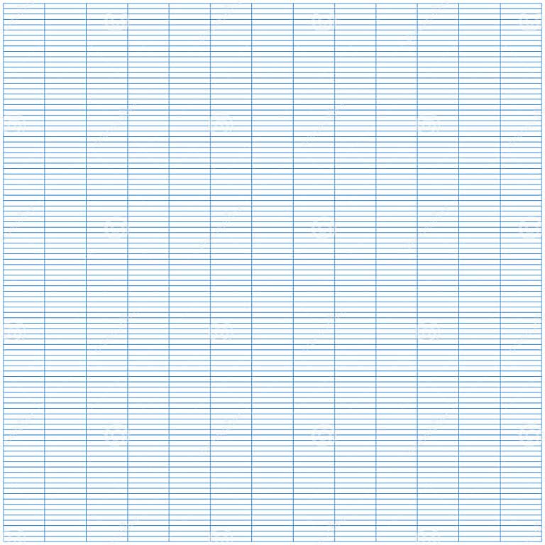 Long Wide Grid in Wide Table with 13 Vertical Columns in Height. Vector ...
