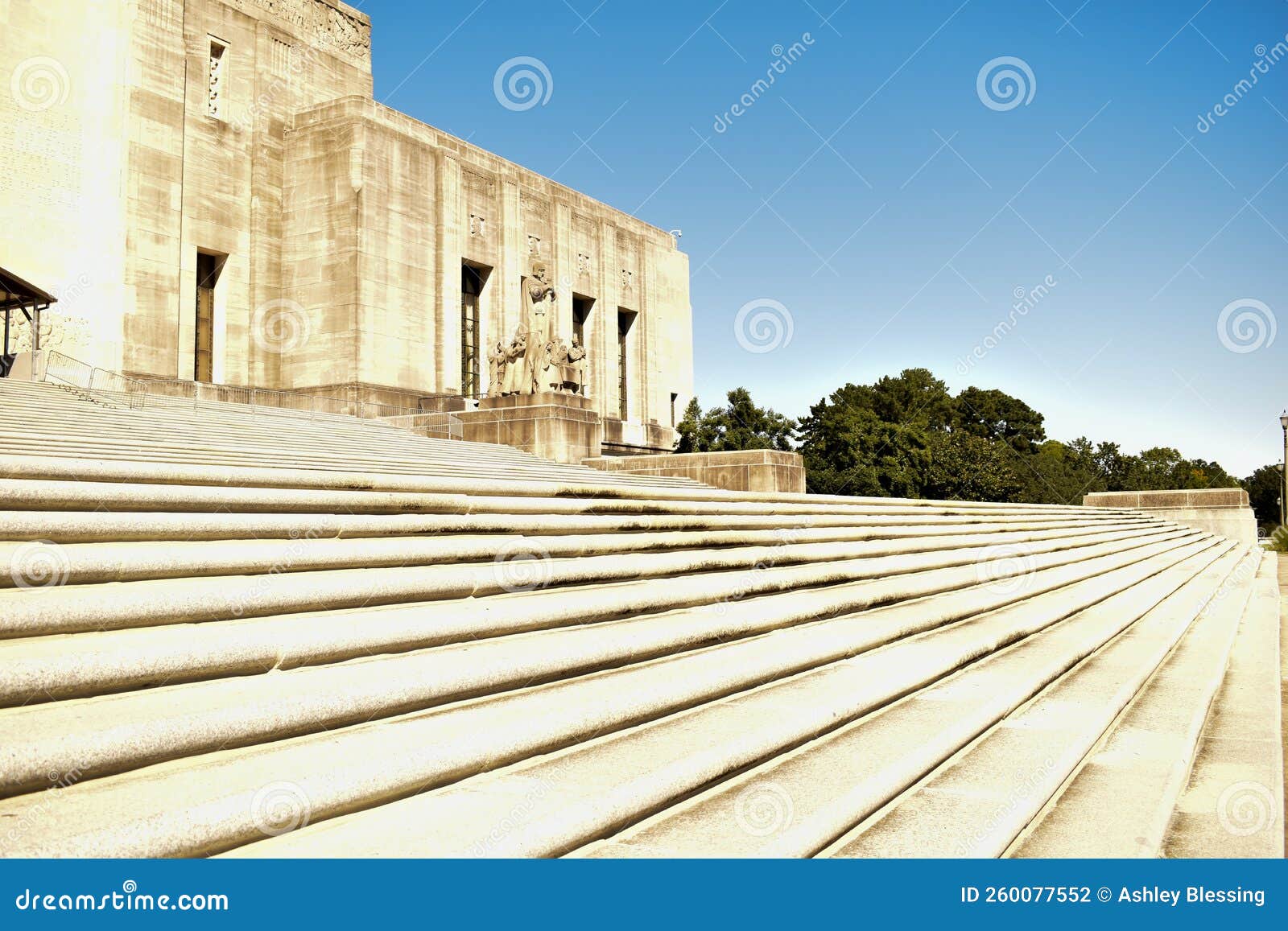 Long Wide White Stone Steps Stock Photo - Image of roof, bleached ...