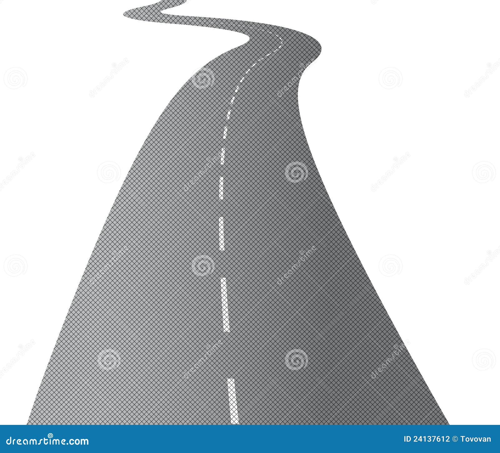 Long and winding road stock vector. Illustration of grey - 24137612