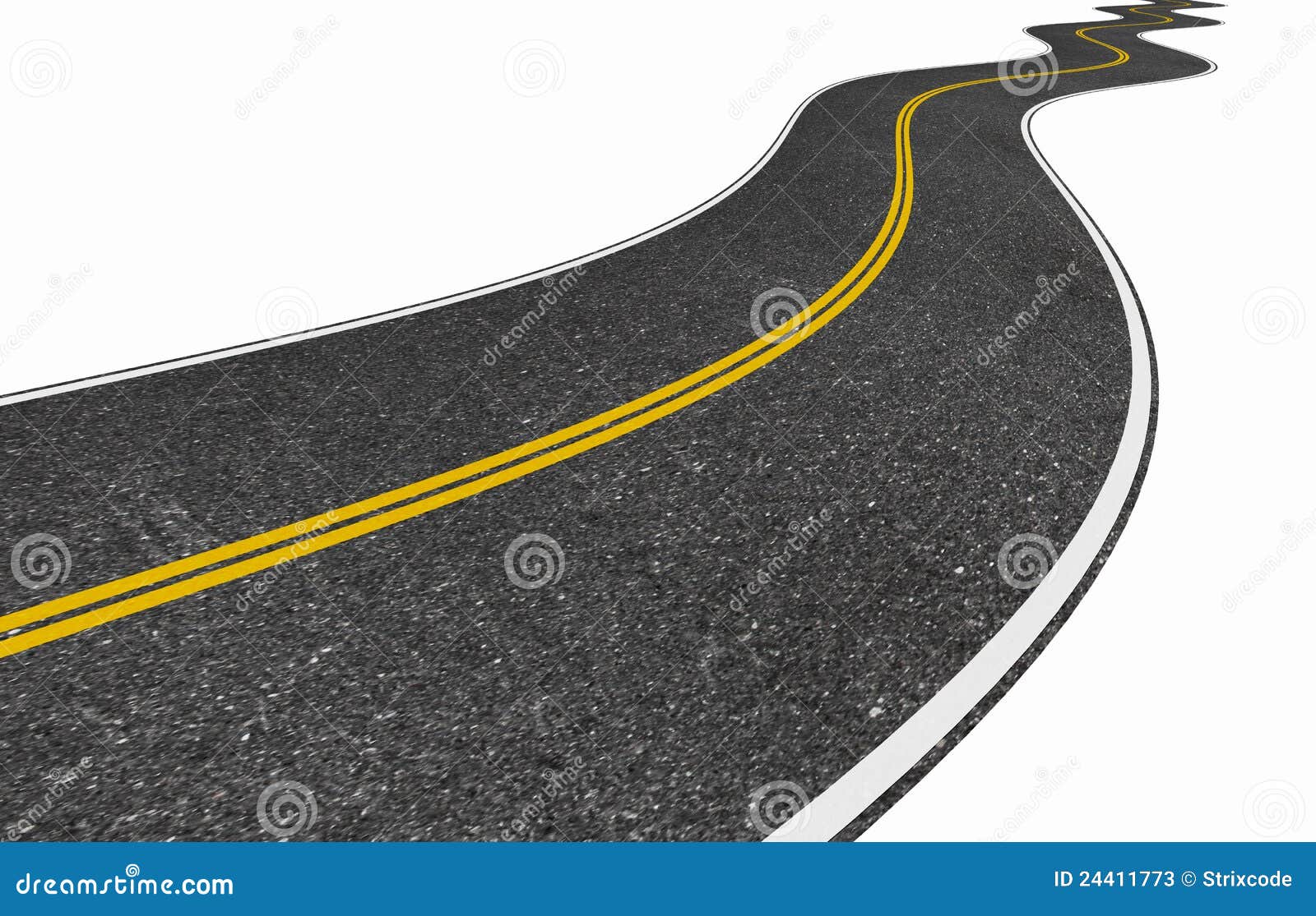 Winding Road Isolated Transparent Special Effect. Road Way Location ...