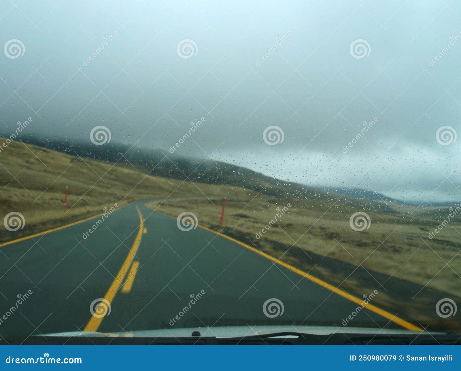 A Long Winding Road Journey on a Remote Highway, Lenghty or Protracted ...