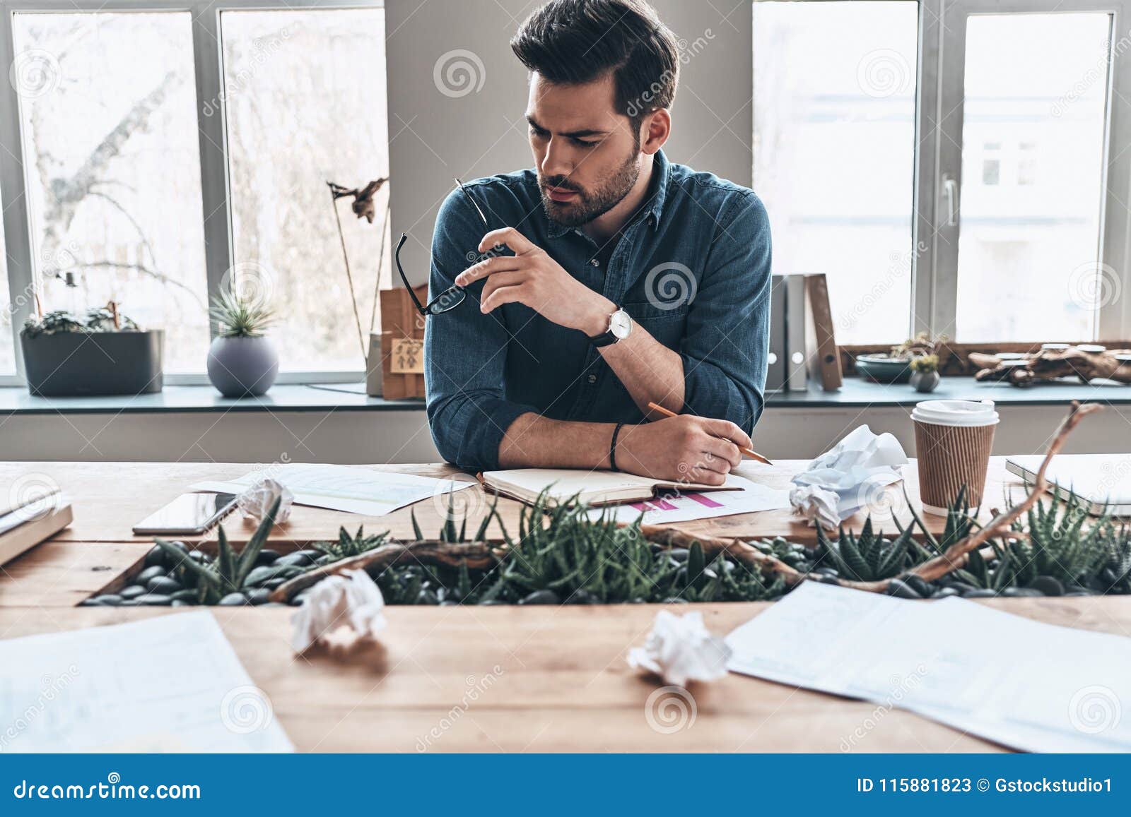 Long working day. stock image. Image of pain, frustration - 115881823