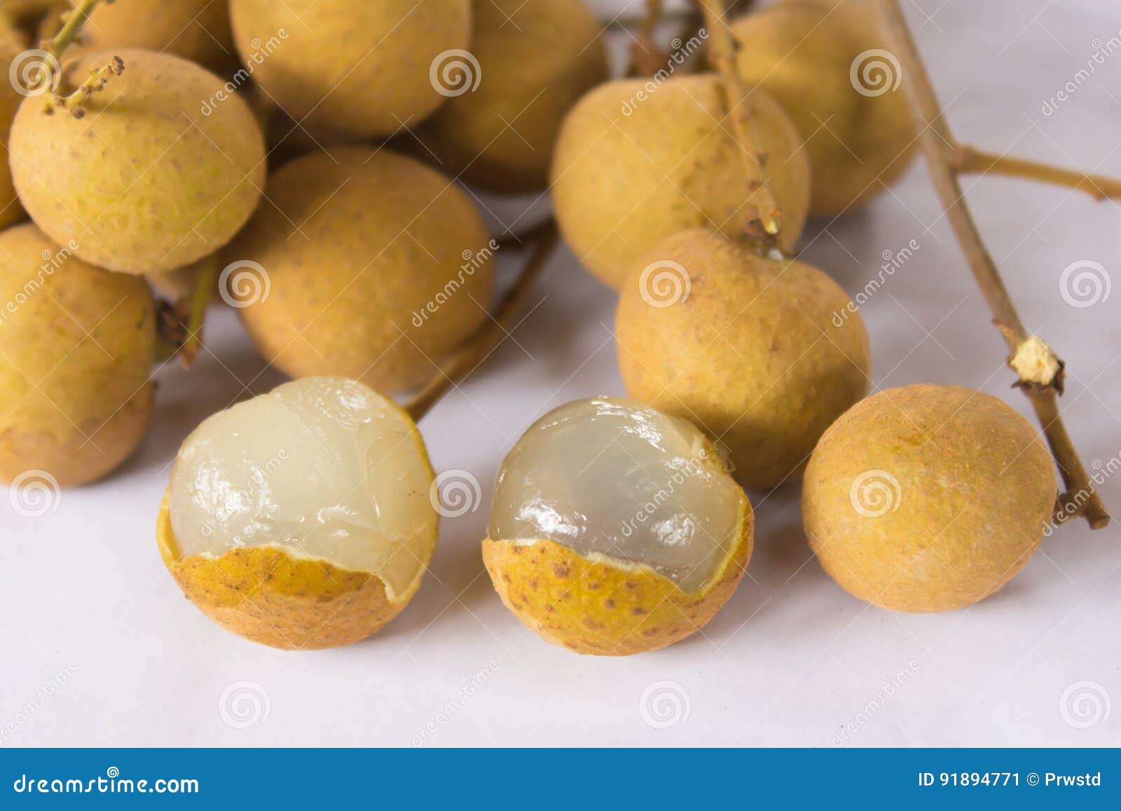 Longan Fresh for eat stock image. Image of bunch, peeled - 91894771