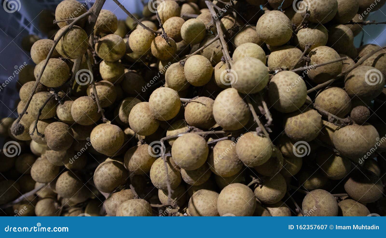 Longan Fruit in a Mini Market Box Stock Image - Image of asian, group ...