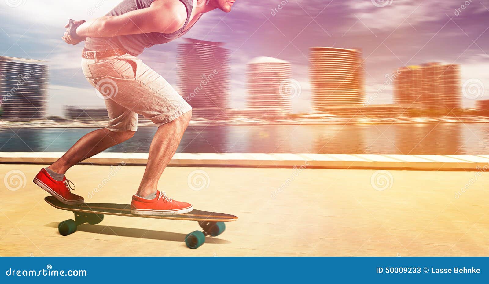 Longboarder stock image. Image of drive, urbane, quickly - 50009233