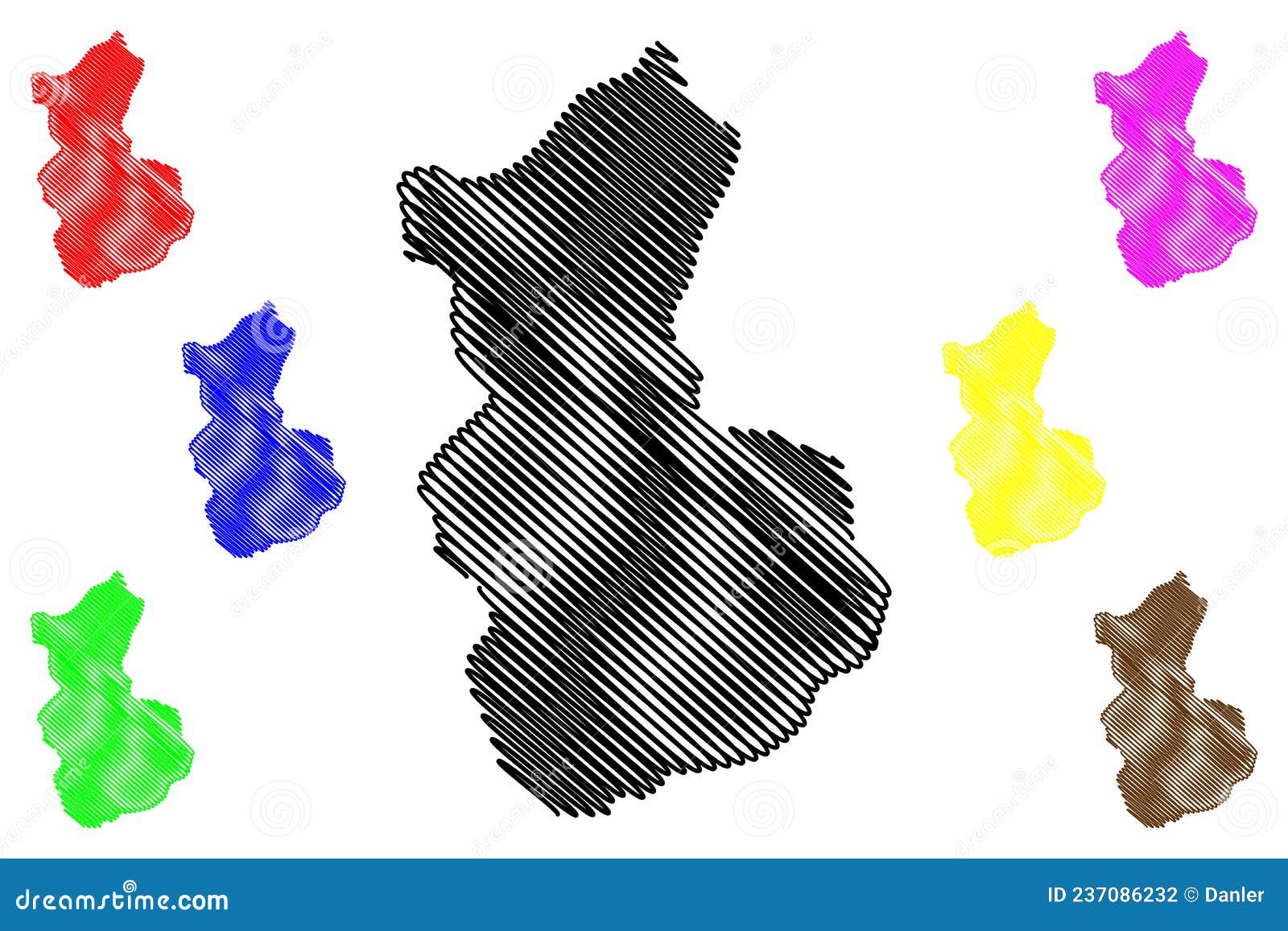 Longding District Arunachal Pradesh State, Republic of India Map Vector ...