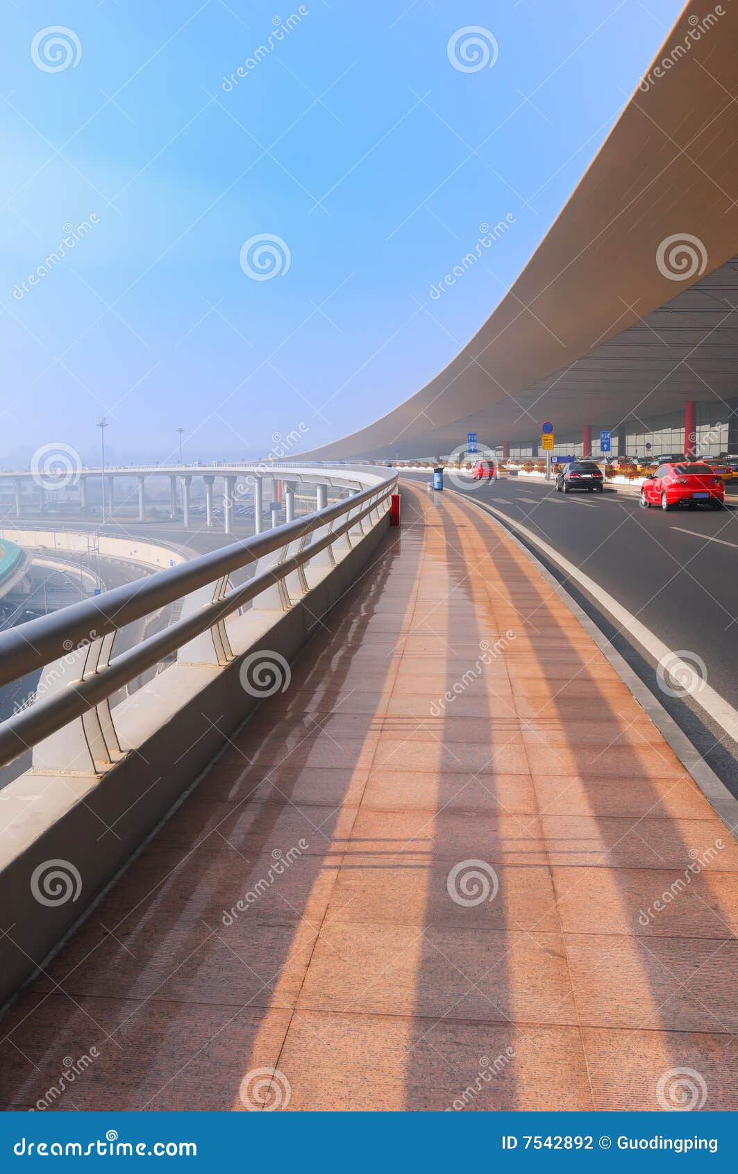 Longer bridge approach stock photo. Image of highway, flight - 7542892