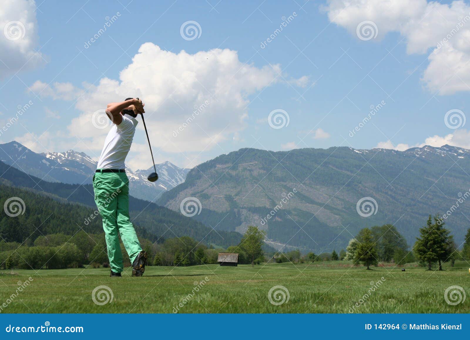 Longest Drive 2 stock photo. Image of mountains, player - 142964