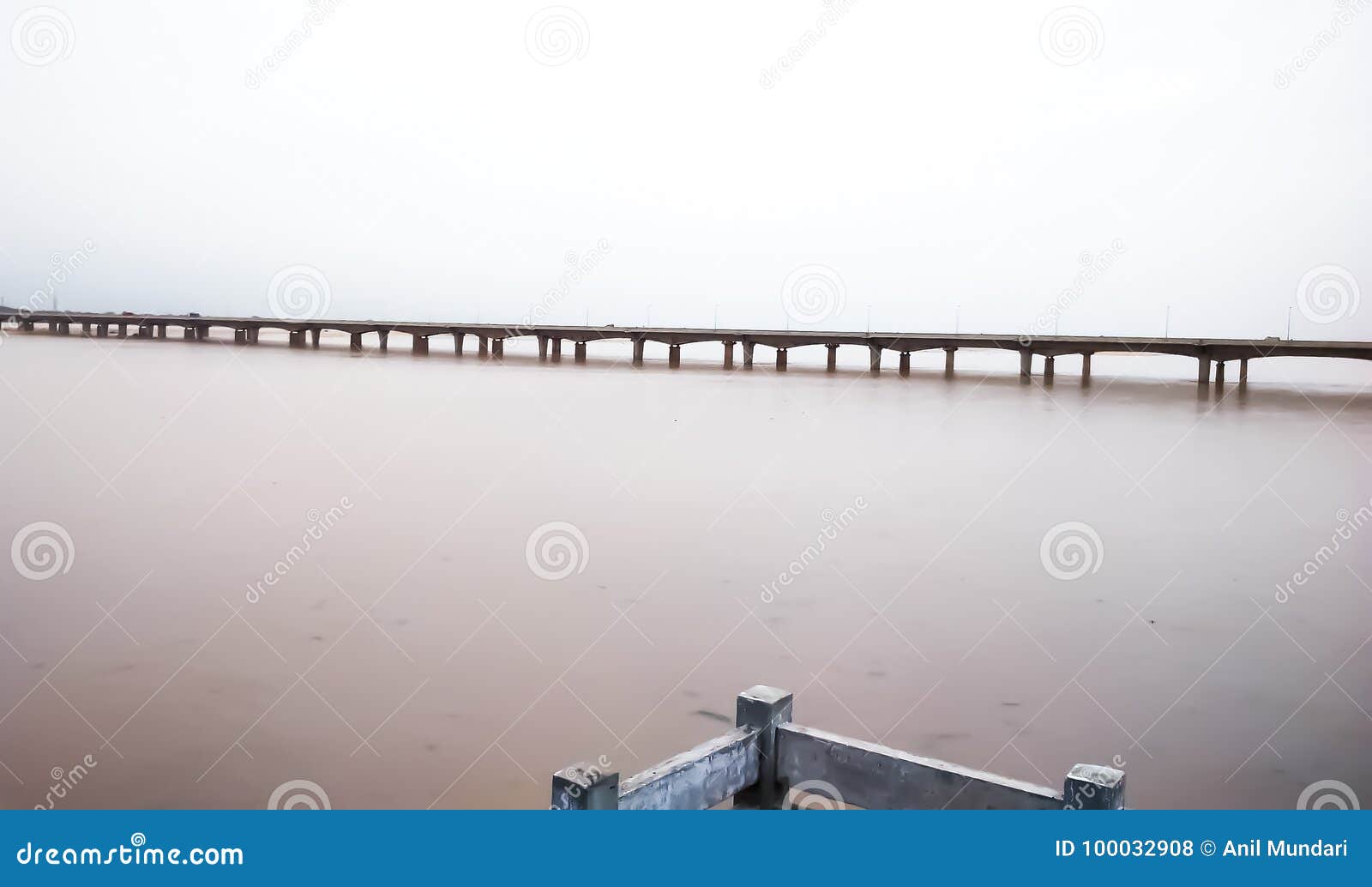 Longest highway bridge stock photo. Image of orissa - 100032908
